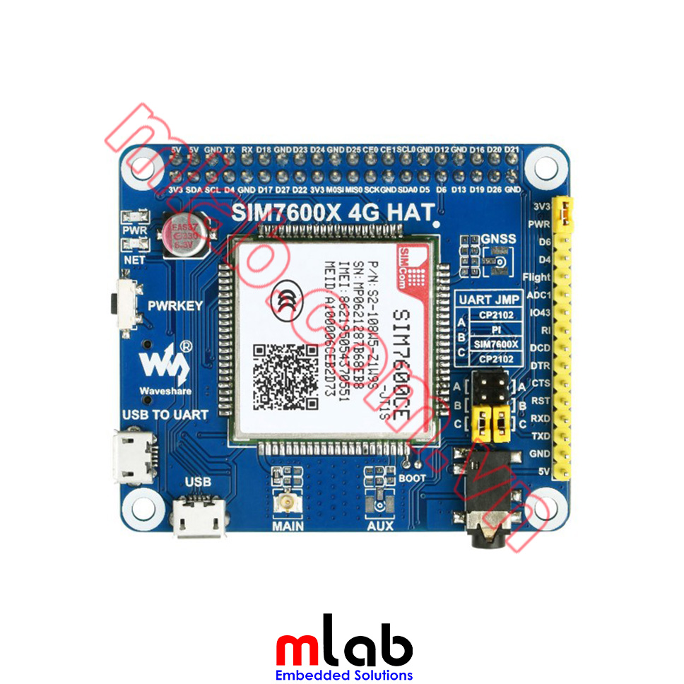 SIM7600CE-JT1S 4G/3G/2G HAT dành cho Raspberry Pi